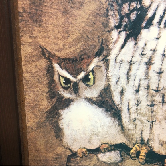 richar hingar | Art | Screech Owl Richard Hinger Vintage Print 2x18 ...